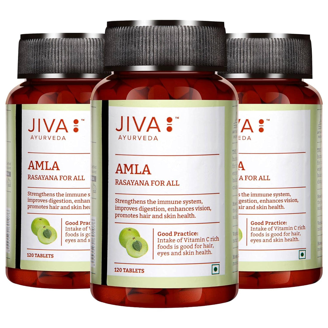Jiva Amla Tablets - Immunity, Rejuvenation & Health – JivaAyurveda