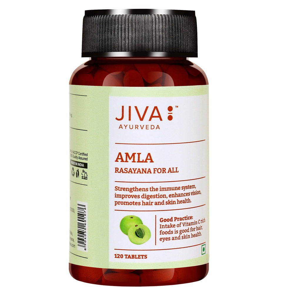 Jiva Amla Tablets - Immunity, Rejuvenation & Health – JivaAyurveda